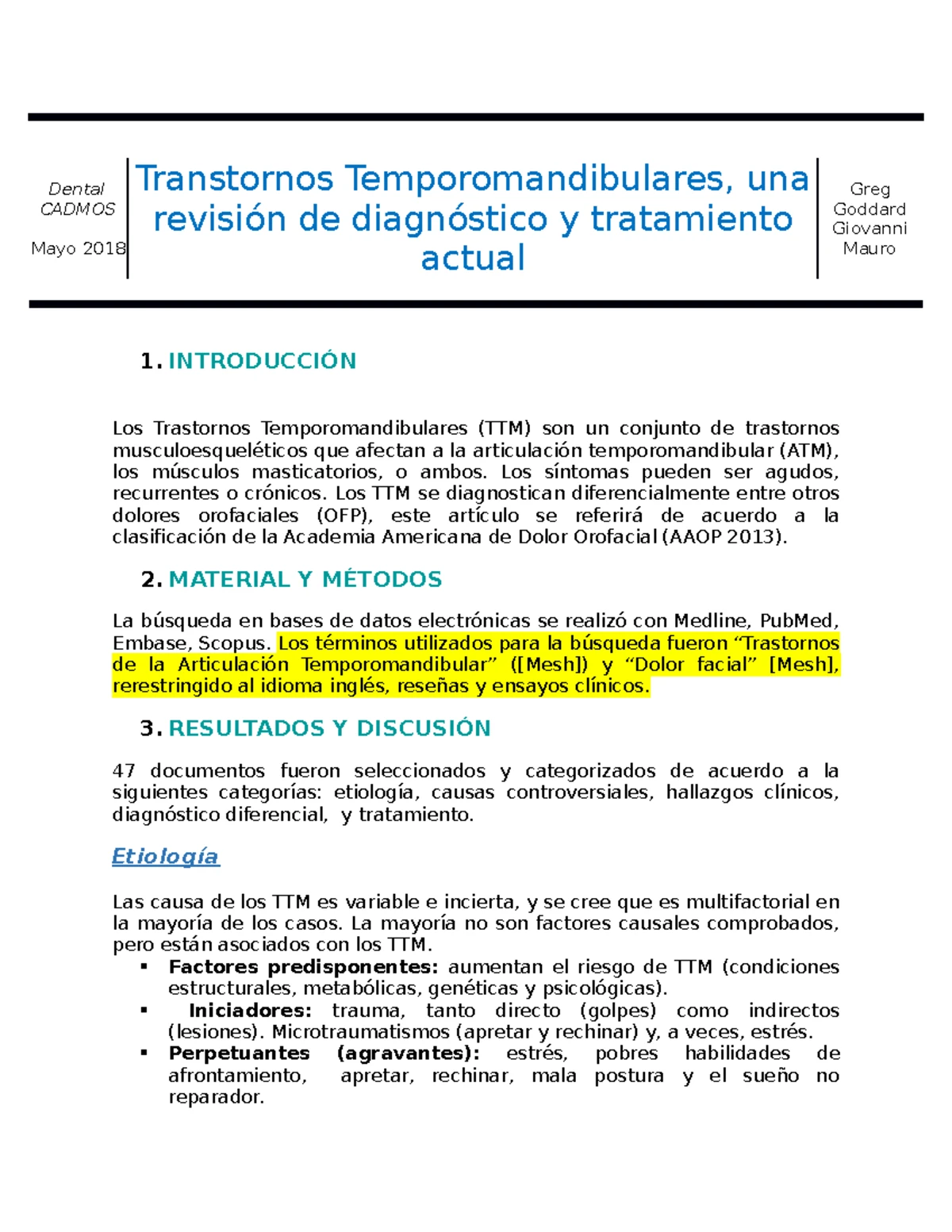 Clasificación de Molares según Pell y Gregory en Odontología - Studocu