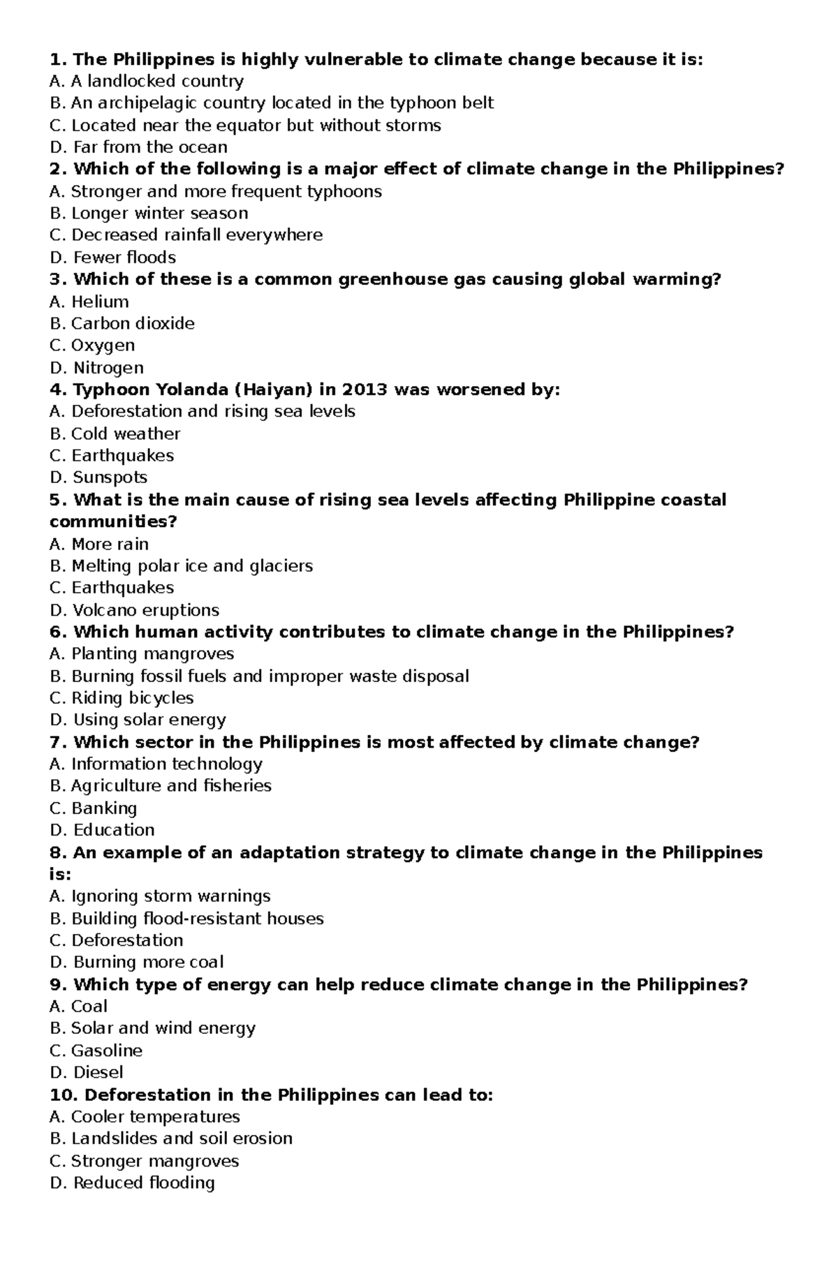 Climate Change Activity for G7: Understanding Impacts and Solutions ...