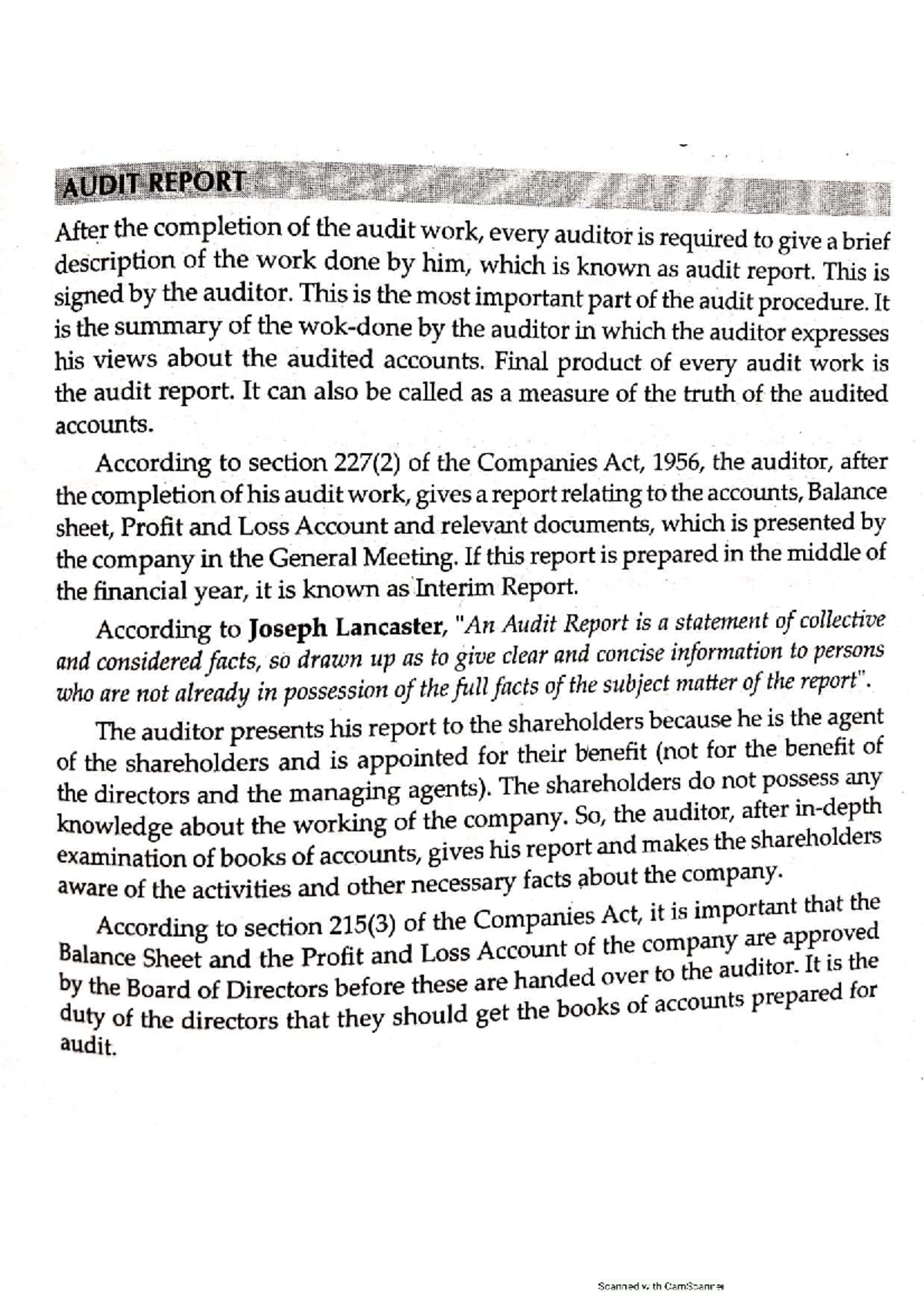 AUDIT REPORT WRITING: Key Insights and Guidelines (AUD 226) - Studocu