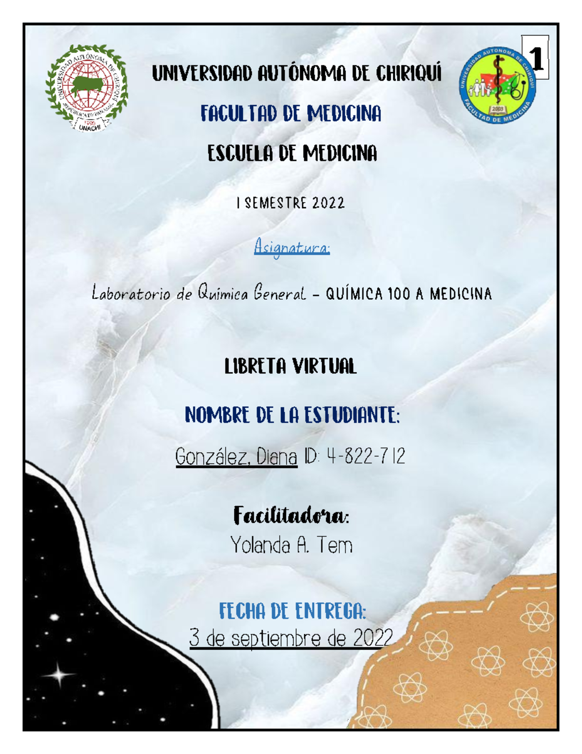 Diana González, 4-822-712, Asignaciones (4) libreta virtual - ID: 4 - 822 - 712 Facilitadora ...