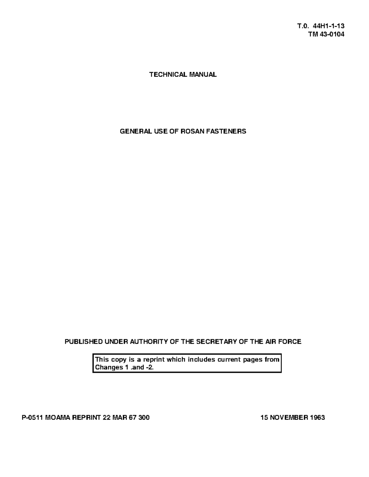 TM 43-0104 Technical Manual for Rosan Fasteners - General Use Guide ...
