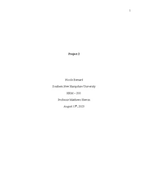 HRM 200 Milestone One - Assignmrnt - HRM 200 Project One Speaker Notes ...