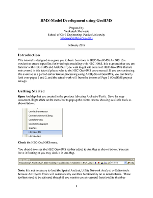 Terrain Processing using Arc Hydro Geo HMS - Terrain Processing using ...