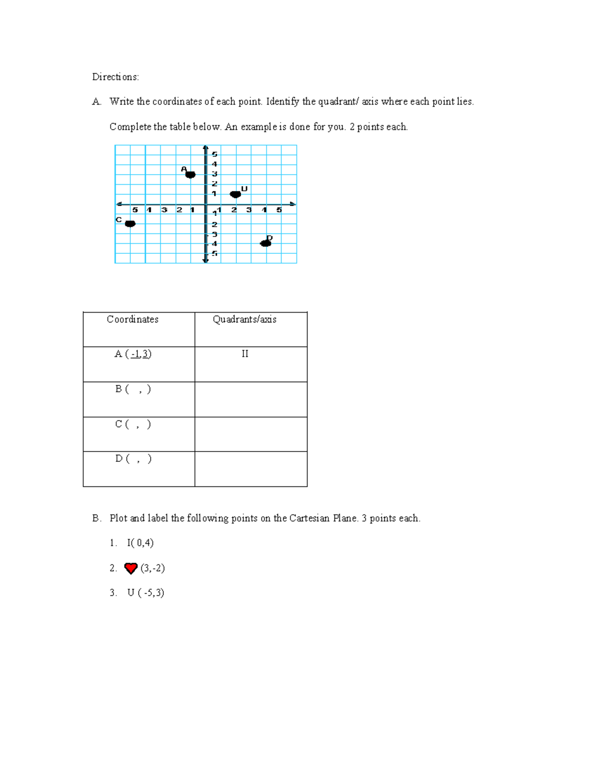 Direction 1 - Practical materials - BSEd-Mathematics - Directions: A ...