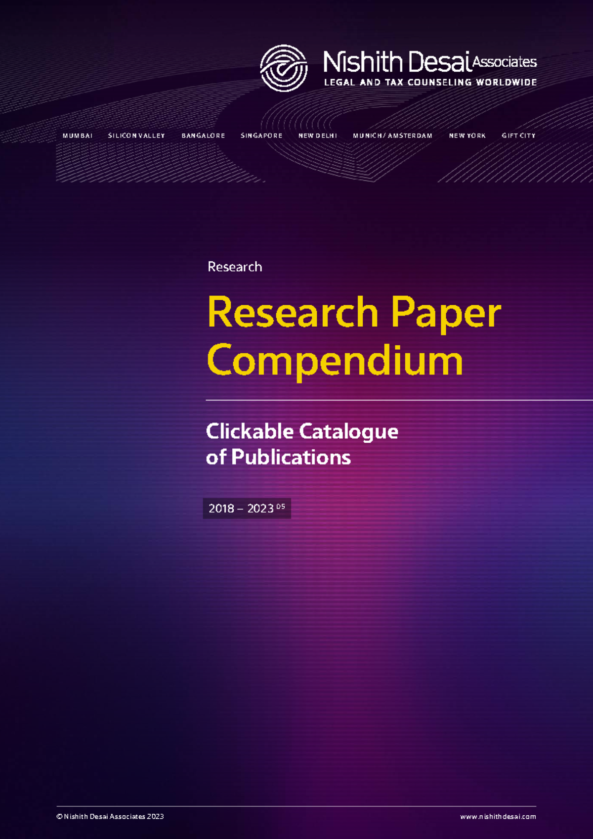 Research paper compendium - © Nishith Desai Associates 2023 ...