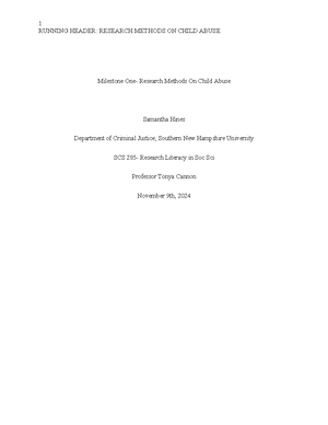 CJ 230 Project Three - n/a - RUNNING HEADER: DOMESTIC VIOLENCE CASES ...
