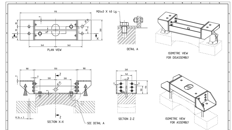 VP9X1935 (A600947 A) - General Assembly Drawing with Isometric View ...