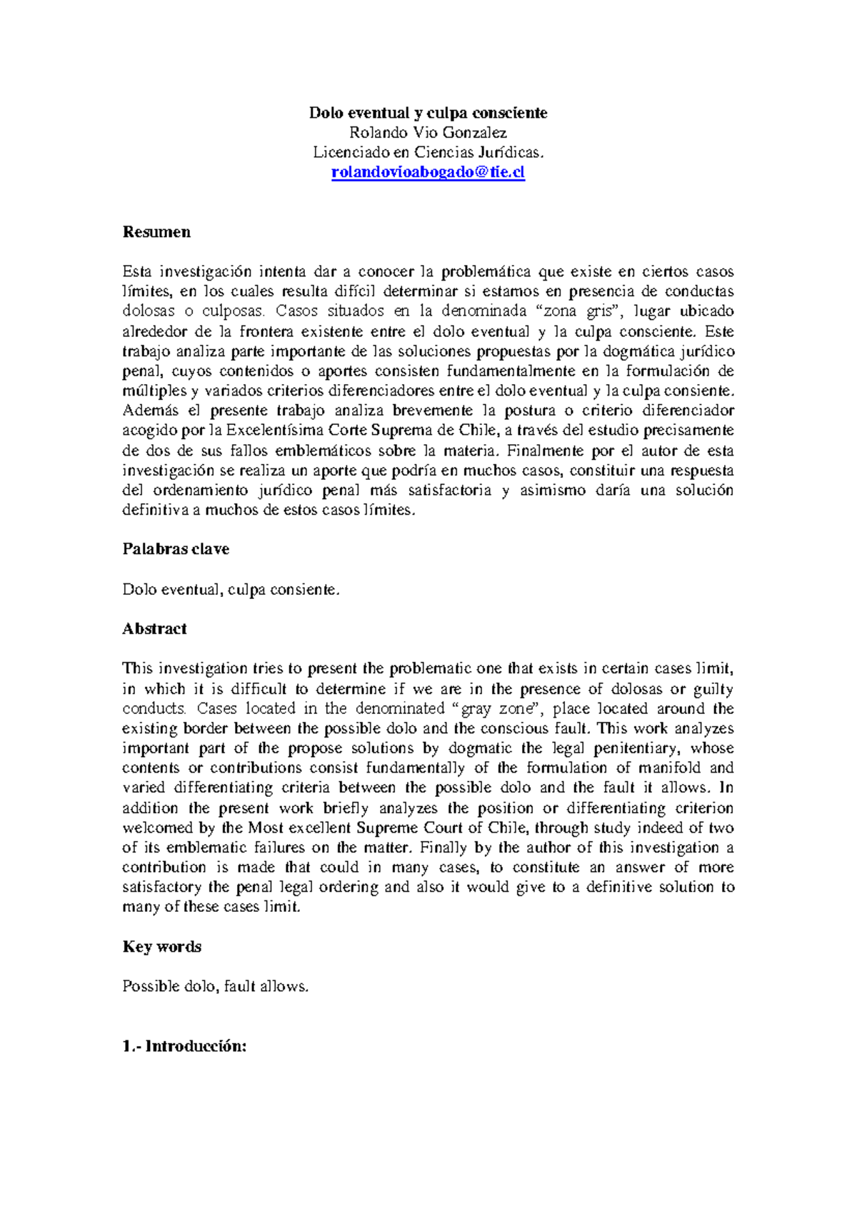Dolo Eventual y Culpa Consciente: Análisis de la Zona Gris Jurídica ...
