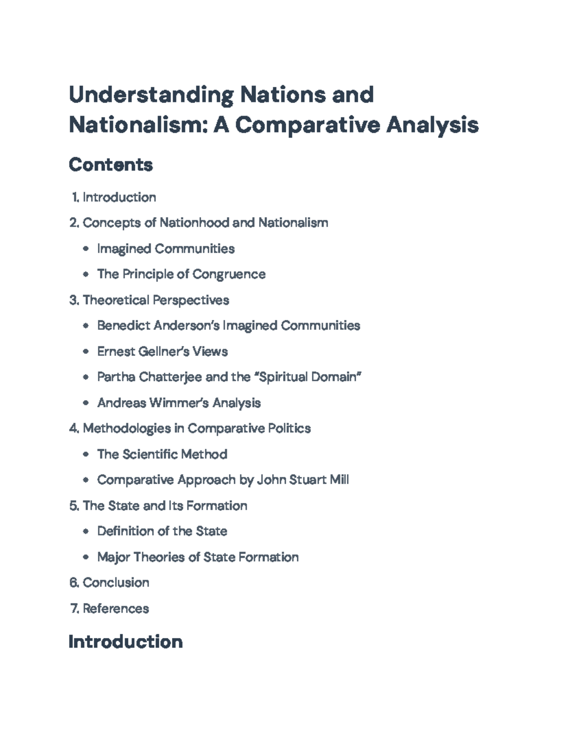 Comparative Analysis of Nationhood & Nationalism: Key Theories ...