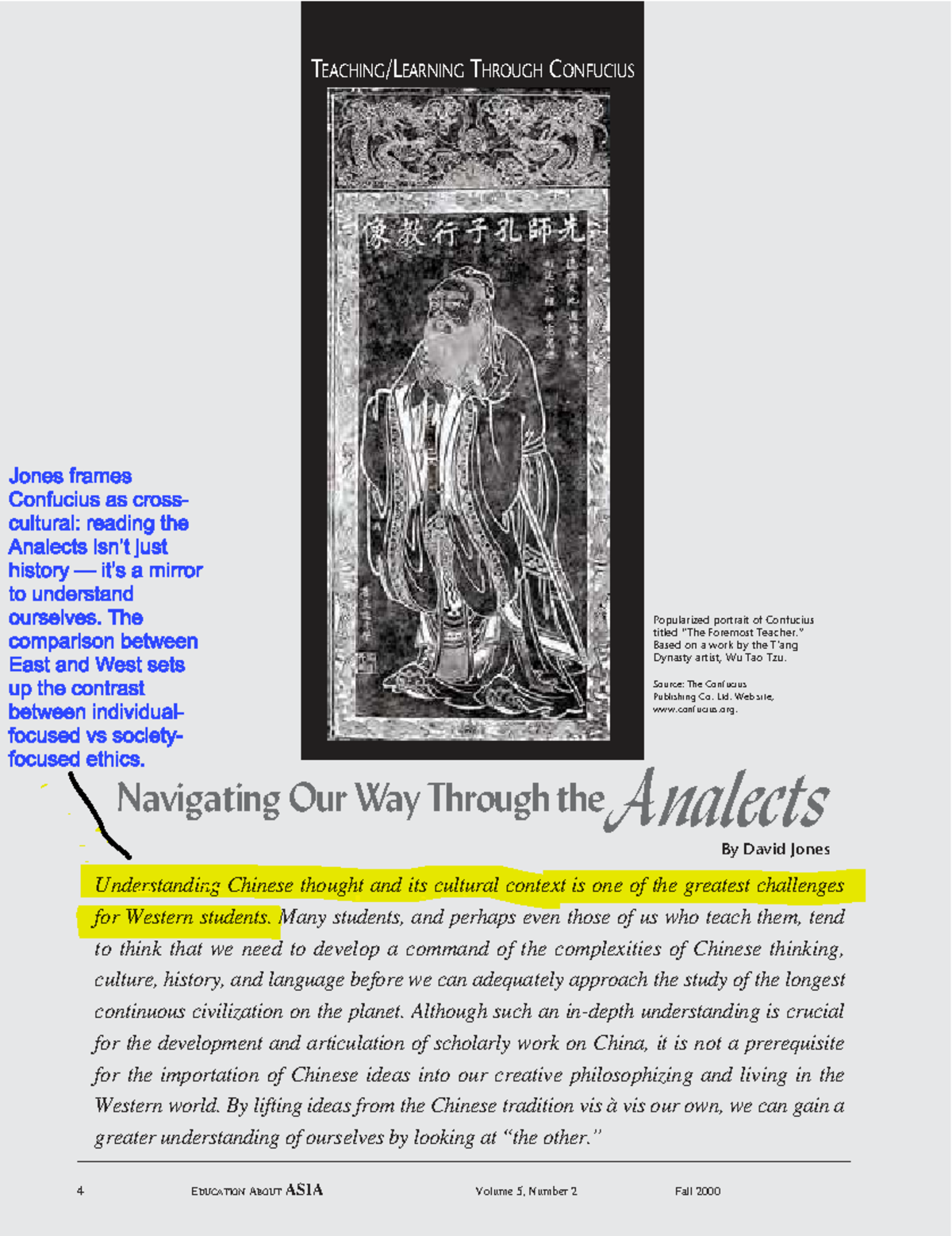 ASSOC 101: Understanding Confucius and His Philosophical Impact - Studocu