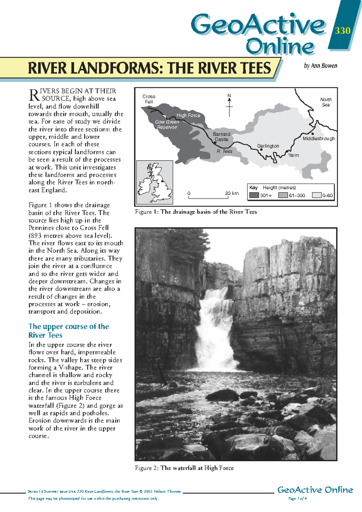 L7 - River Tees Landforms Case Study: Erosion and Meander Formation ...
