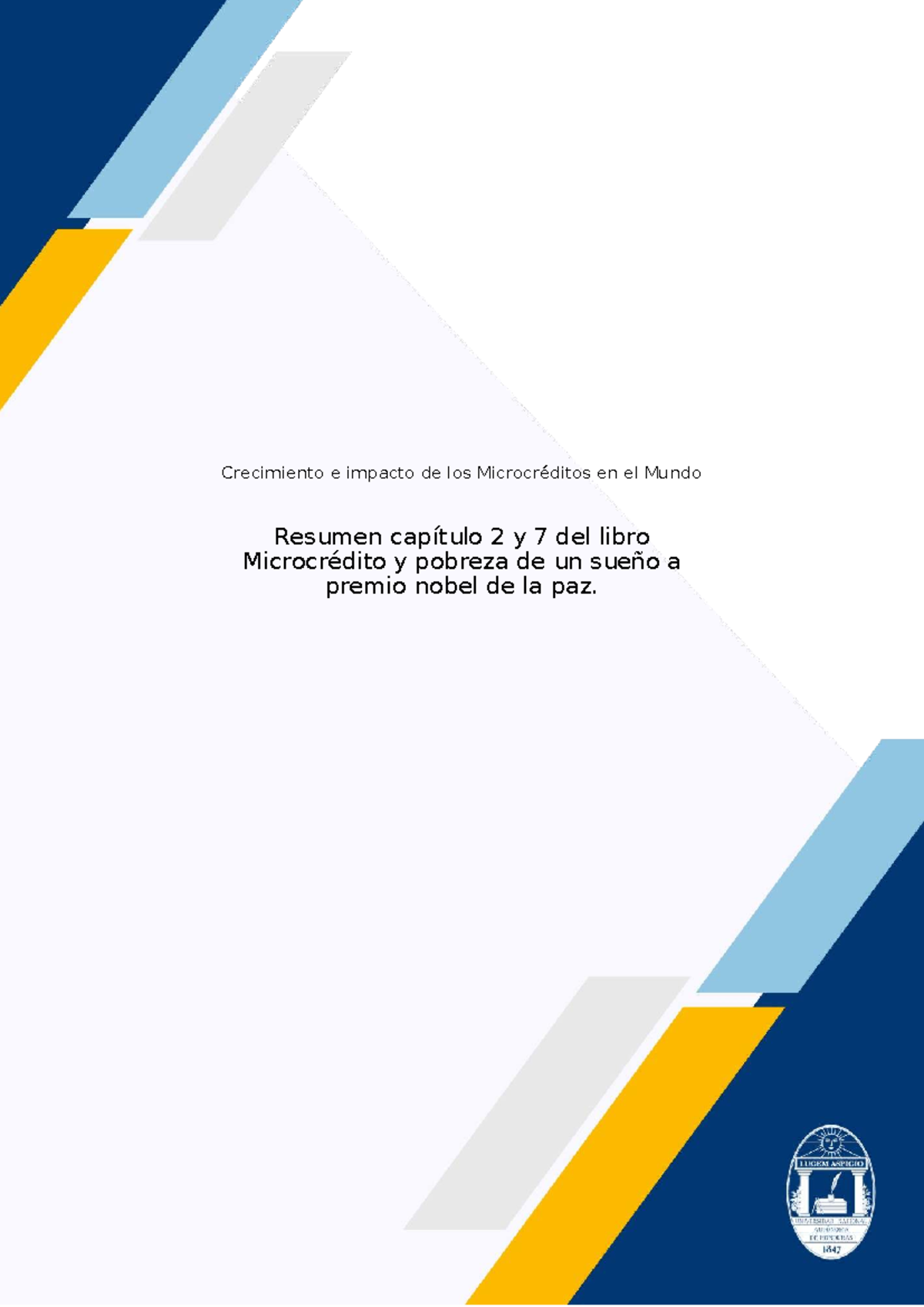 Recurso 7: Alcance e Impacto de los Microcréditos en el Desarrollo ...