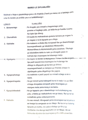 [Solved] draft a sepedi lesson plan for grade 1 with the theme Animals ...