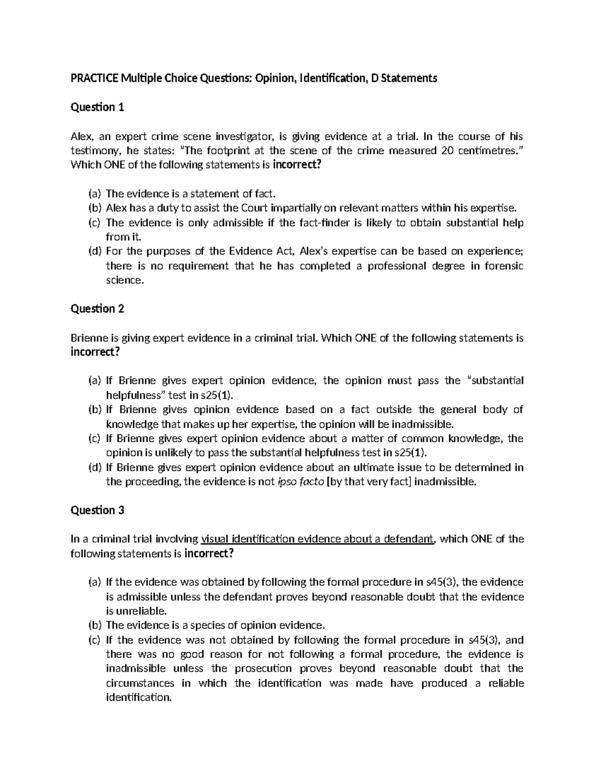 Practice MCQ Topics 6, 7, 8 - PRACTICE Multiple Choice Questions ...