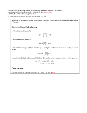 ME Q2 Prob-Set-1 - practice test - PHILIPPINE SCIENCE HIGH SCHOOL ...