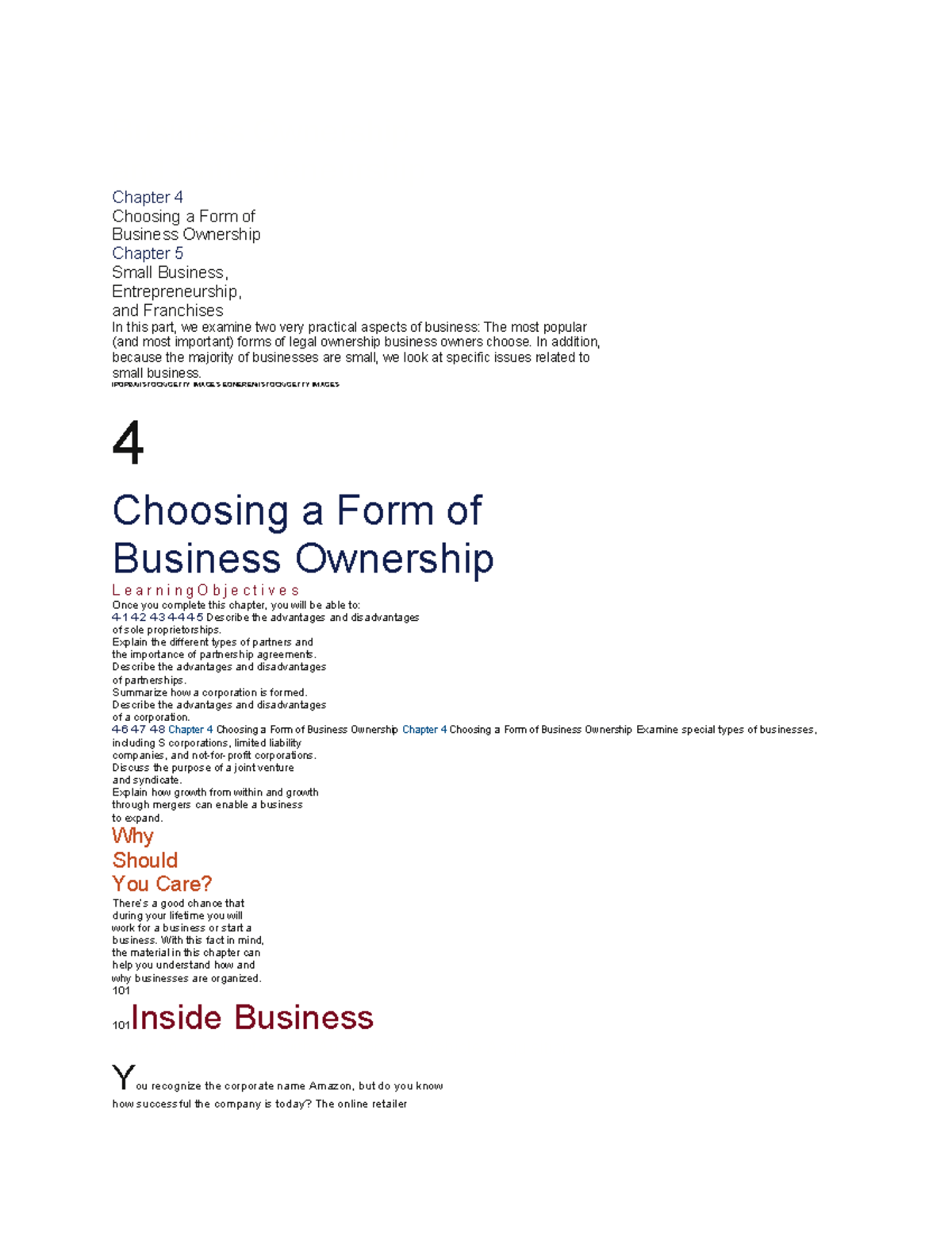 BUS 100: Business Ownership & Entrepreneurship - Chapter 4 Summary ...