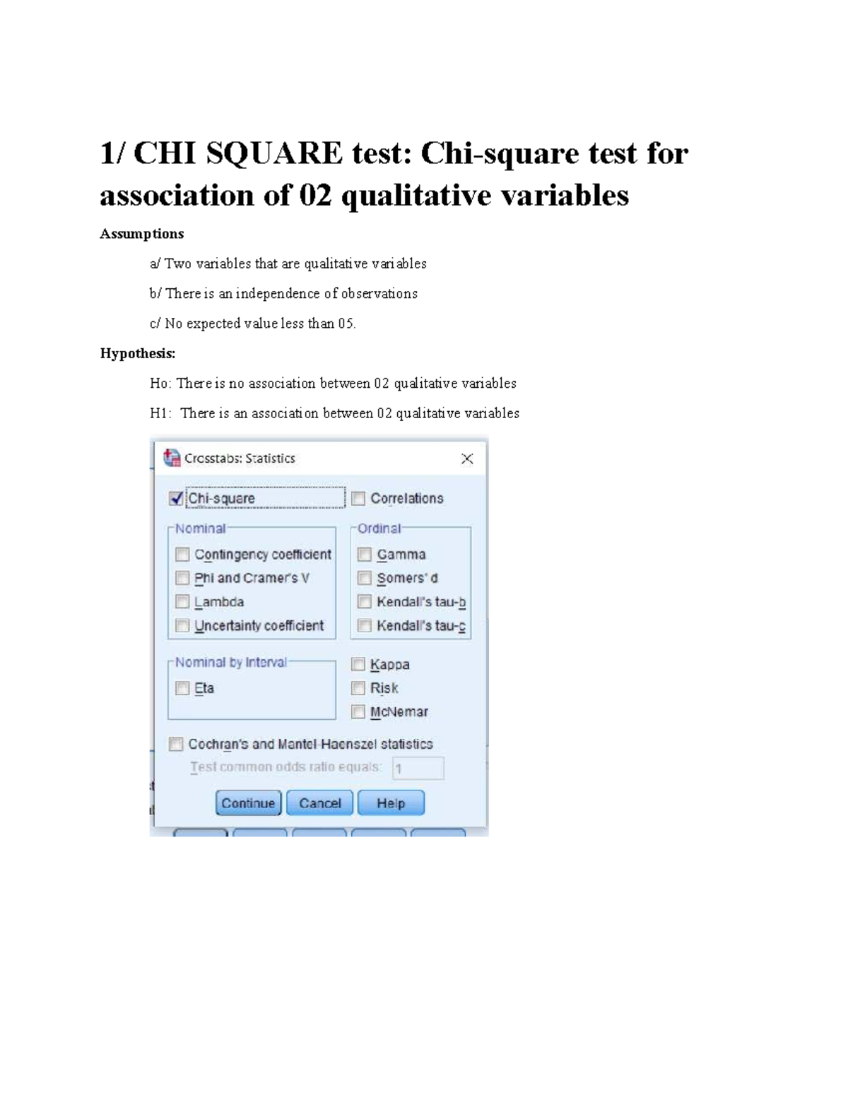 Statistical Tests Overview: Chi-Square, T-Tests, ANOVA (STAT101) - Studocu