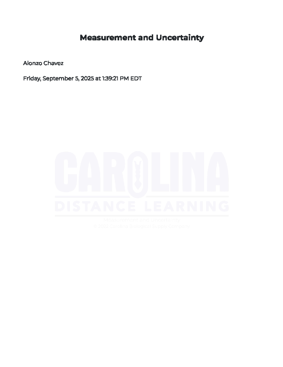 Measurement and Uncertainty Lab Manual - CHEM 2022 - Studocu