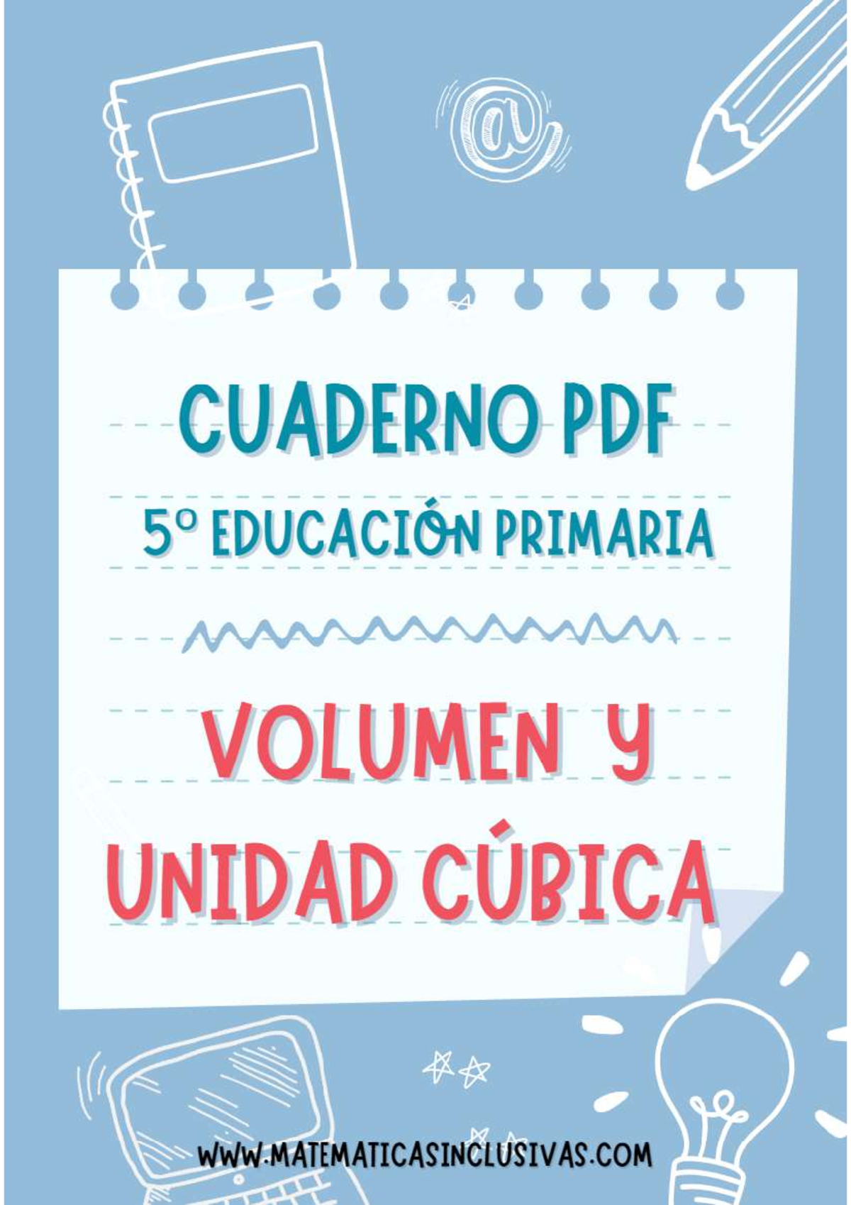 Cuaderno de Volúmenes y Unidades Cúbicas - 5º Curso Educación Primaria ...