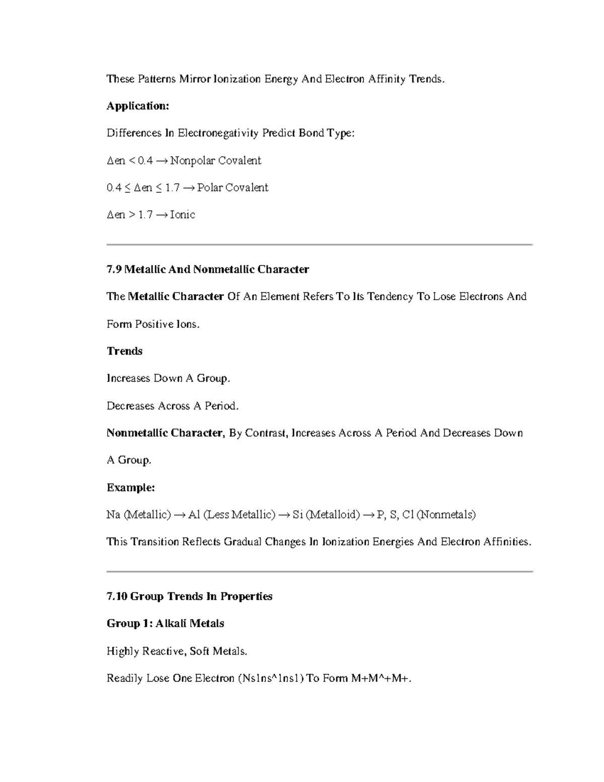 Chemistry 39: Trends in Ionization Energy and Electronegativity - Studocu