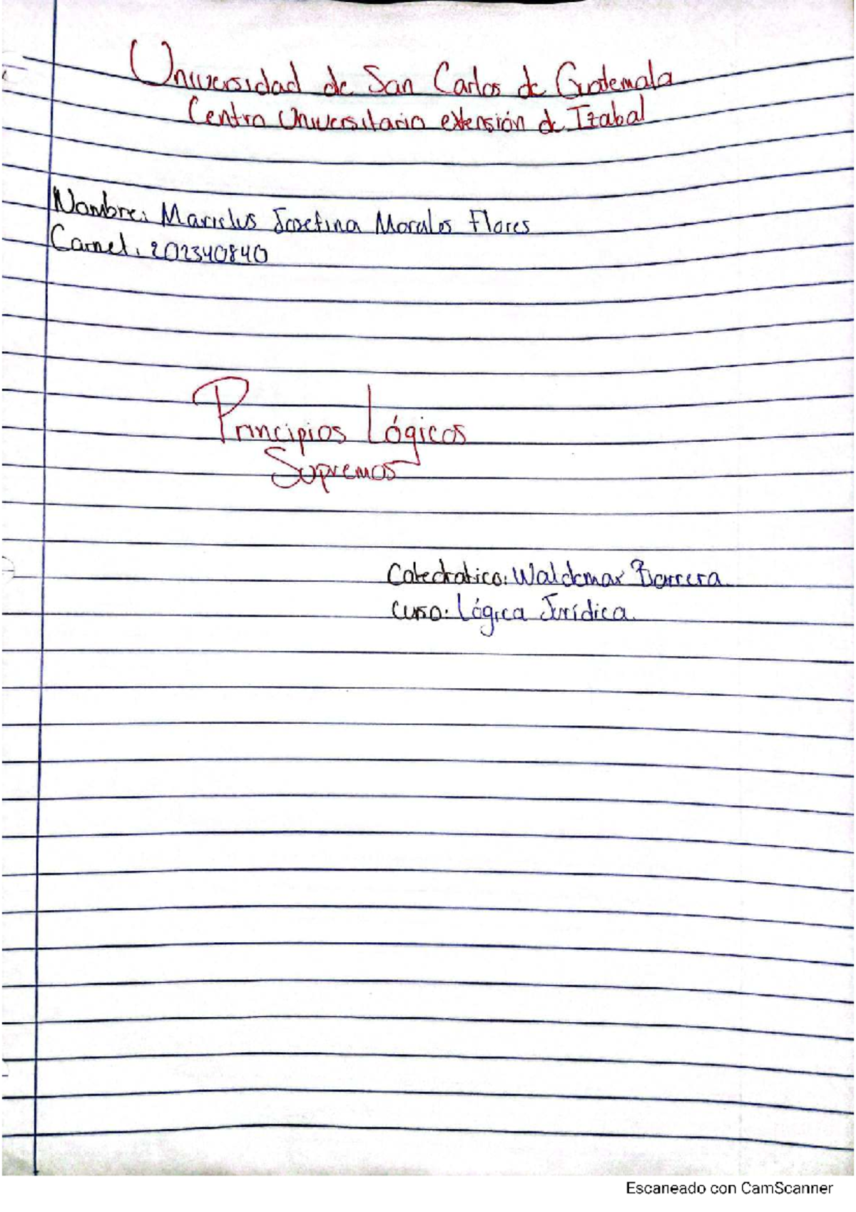 Apuntes de Lógica Jurídica: Principios Lógicos (LJ-2023) - Studocu