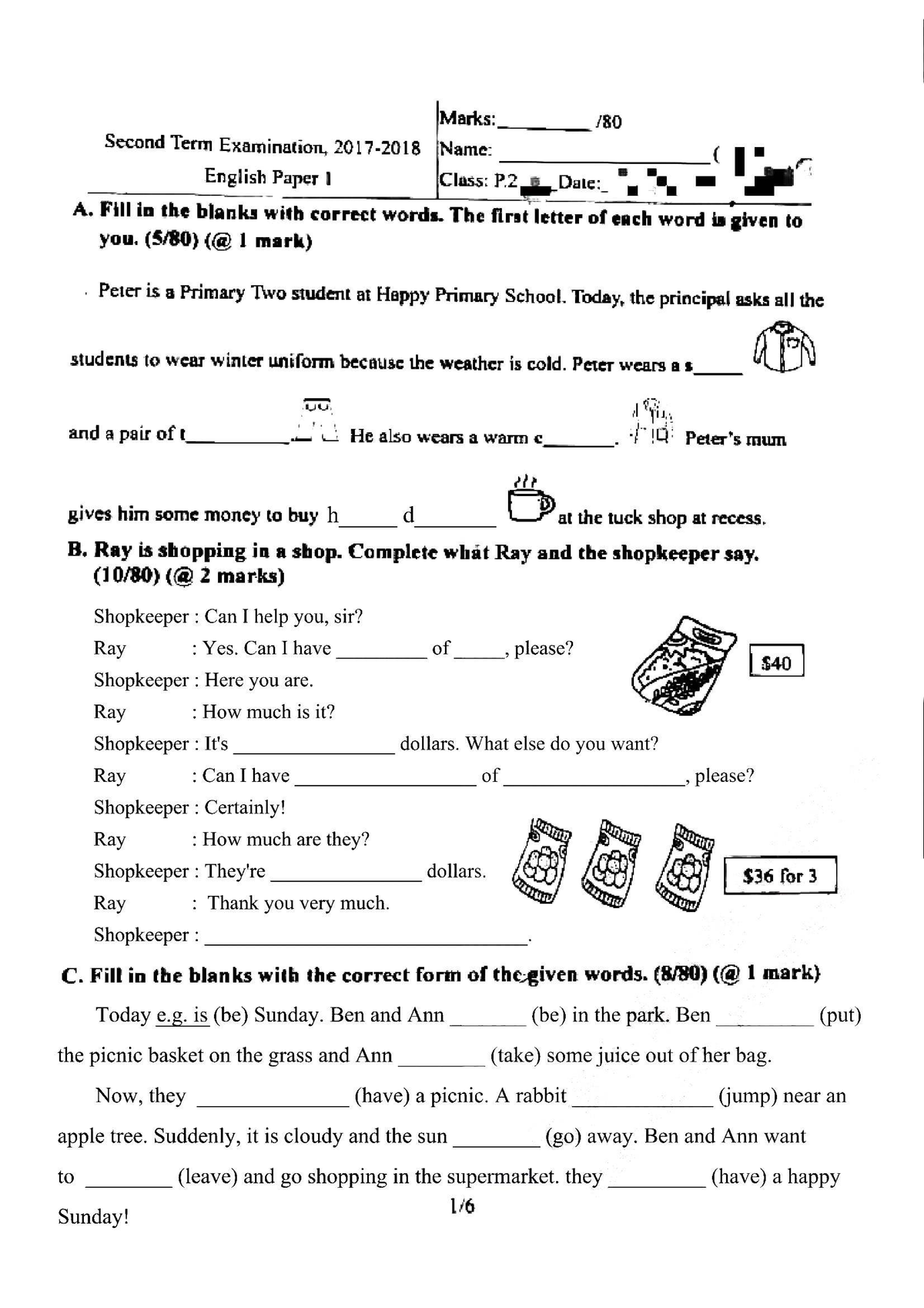 P.2 General English: Second Term Exam Review and Answers - Studocu
