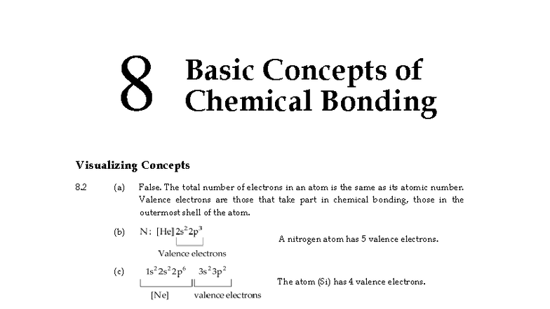 M08 WILS2248 Chemical Bonding Concepts and Exercises Solutions - Studocu