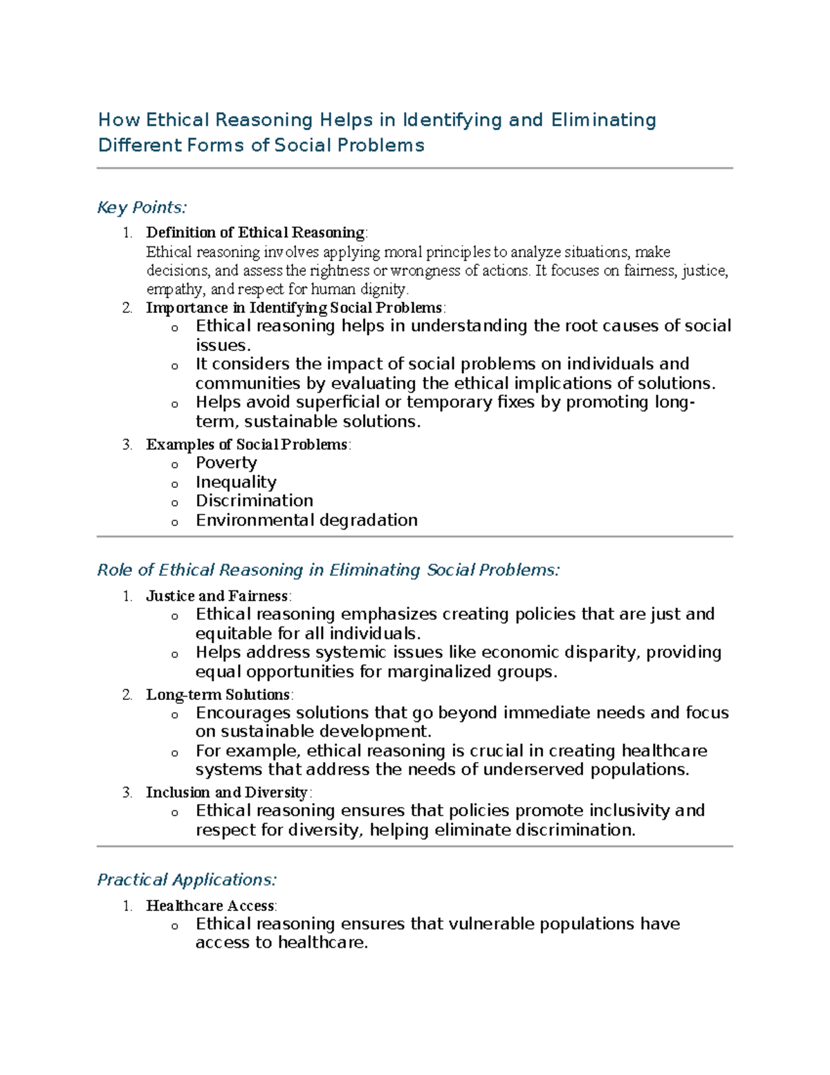 GE3791-4 - Ethical Reasoning in Social Problem Identification and ...