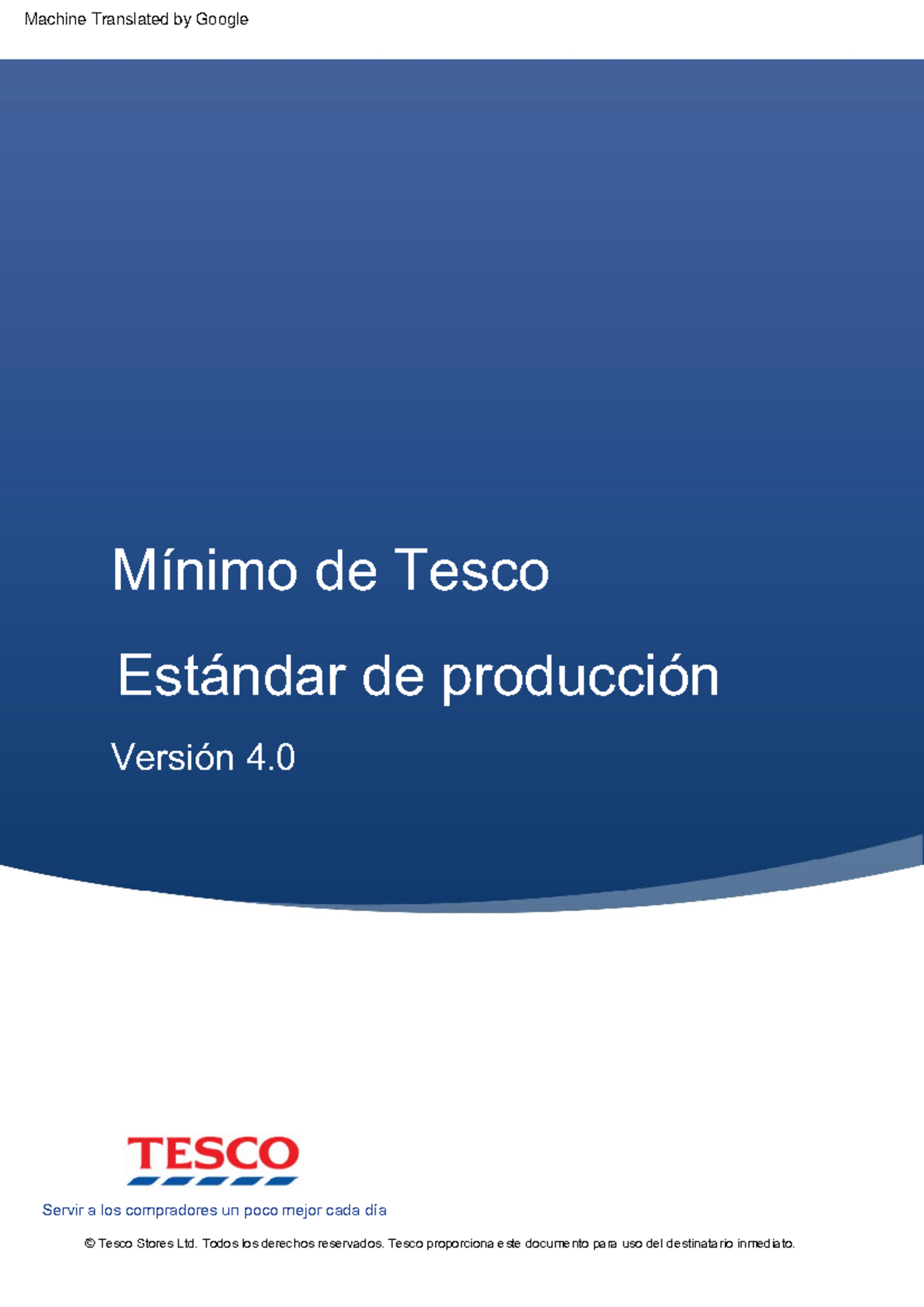 20042 V4.0EN - Estándar Mínimo de Producción de Tesco (Actualización ...
