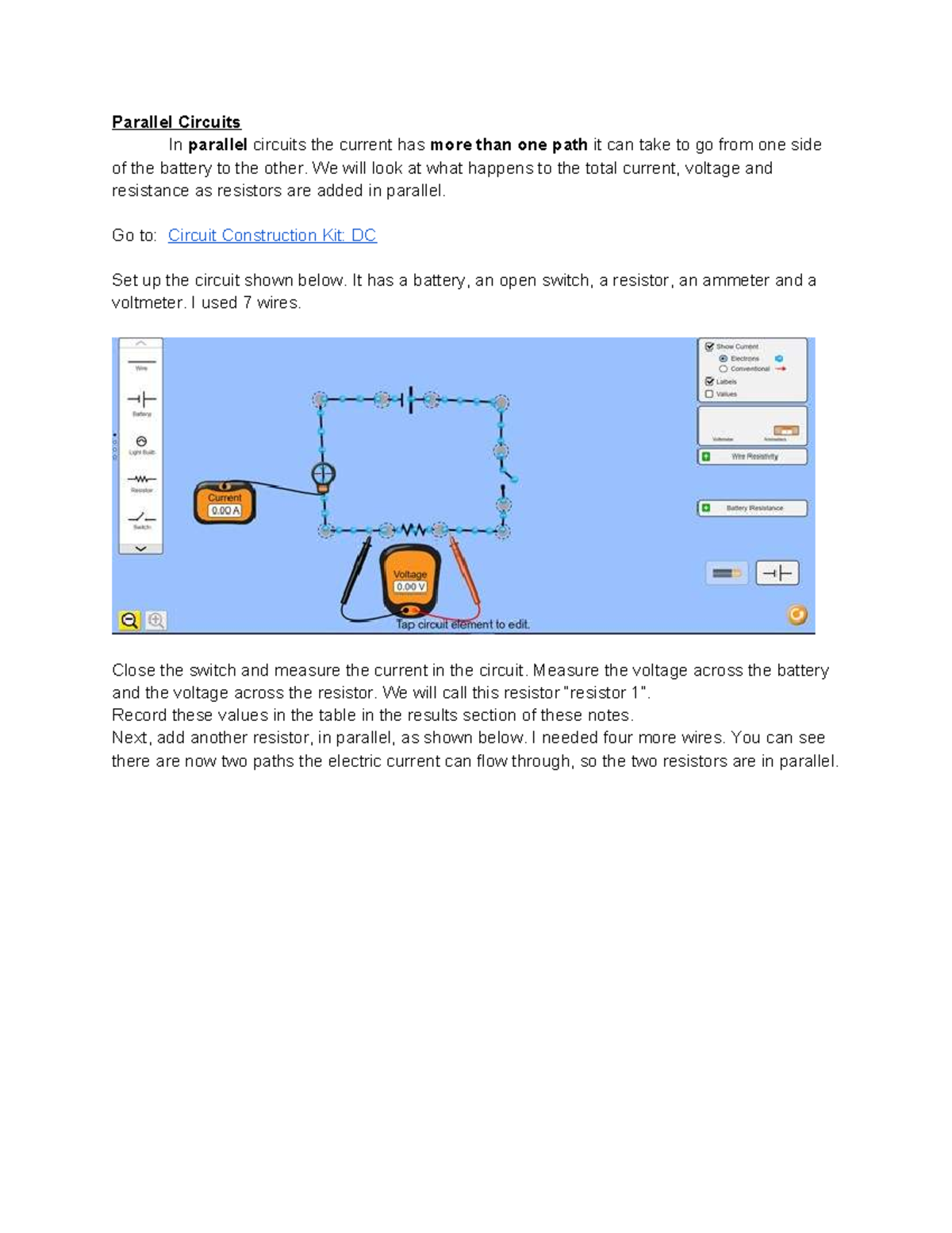 Parallel Circuits: Understanding Current, Voltage, and Resistance - Studocu