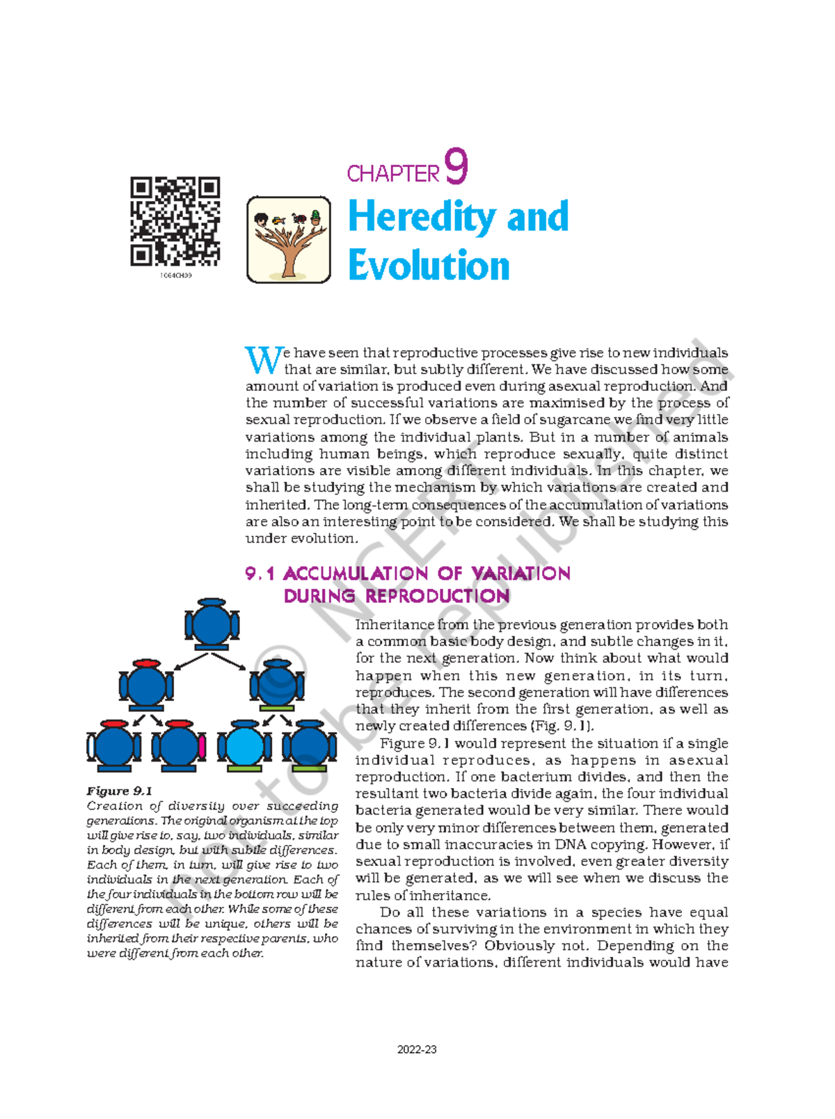 Jesc109 - Learning material - CHAPTER 9 Heredity and Evolution W e have seen that reproductive ...