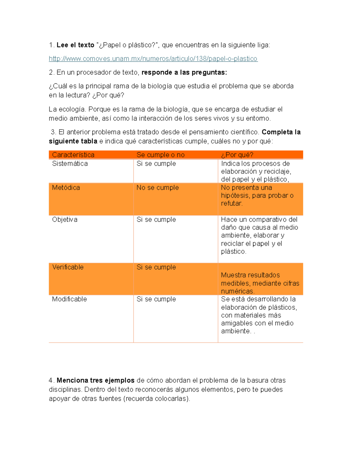 Huerta Hernandez Juan M3S2AI3 - Lee el texto “¿Papel o plástico?”, que encuentras en la ...