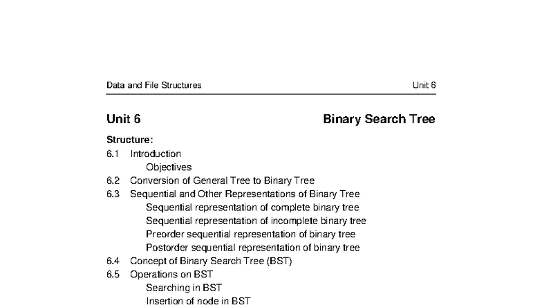 Unit 6final - Unit 1final - Unit 3final - DSA - Unit 6 Binary Search ...