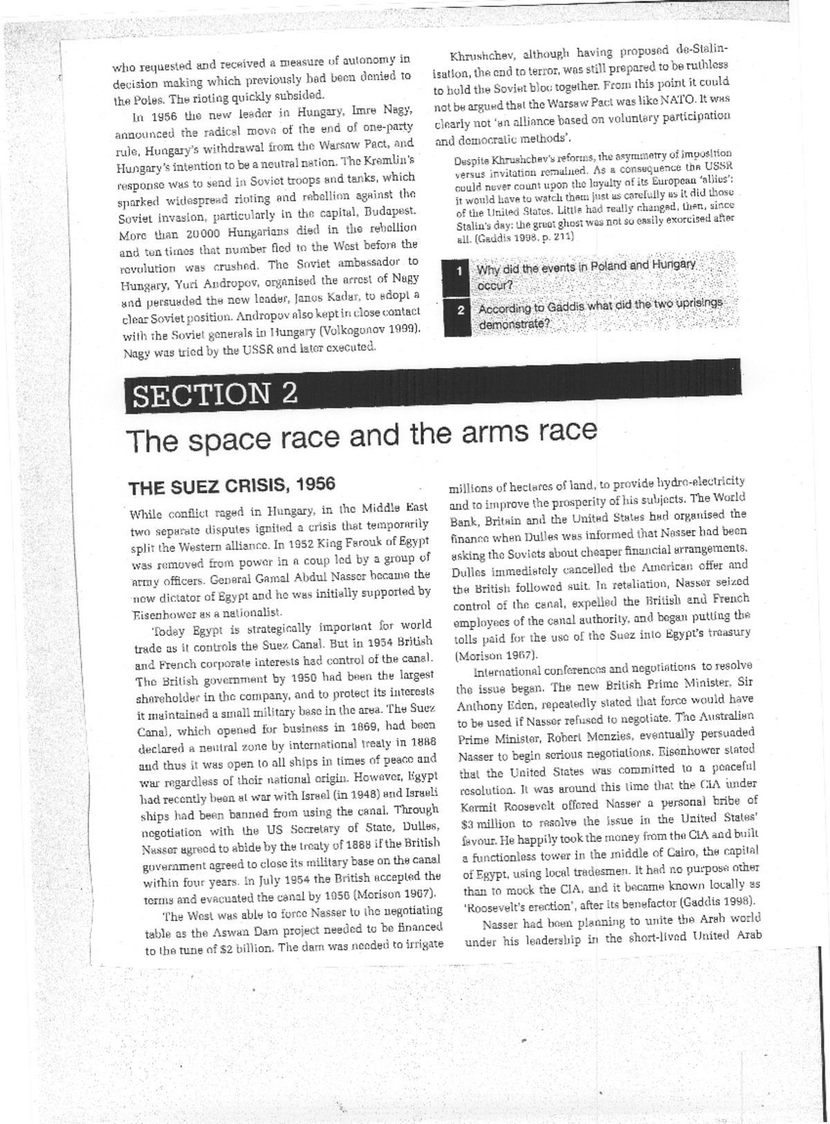 Khrushchev's Policies and the Space Race: Cold War Dynamics (HIST 101 ...