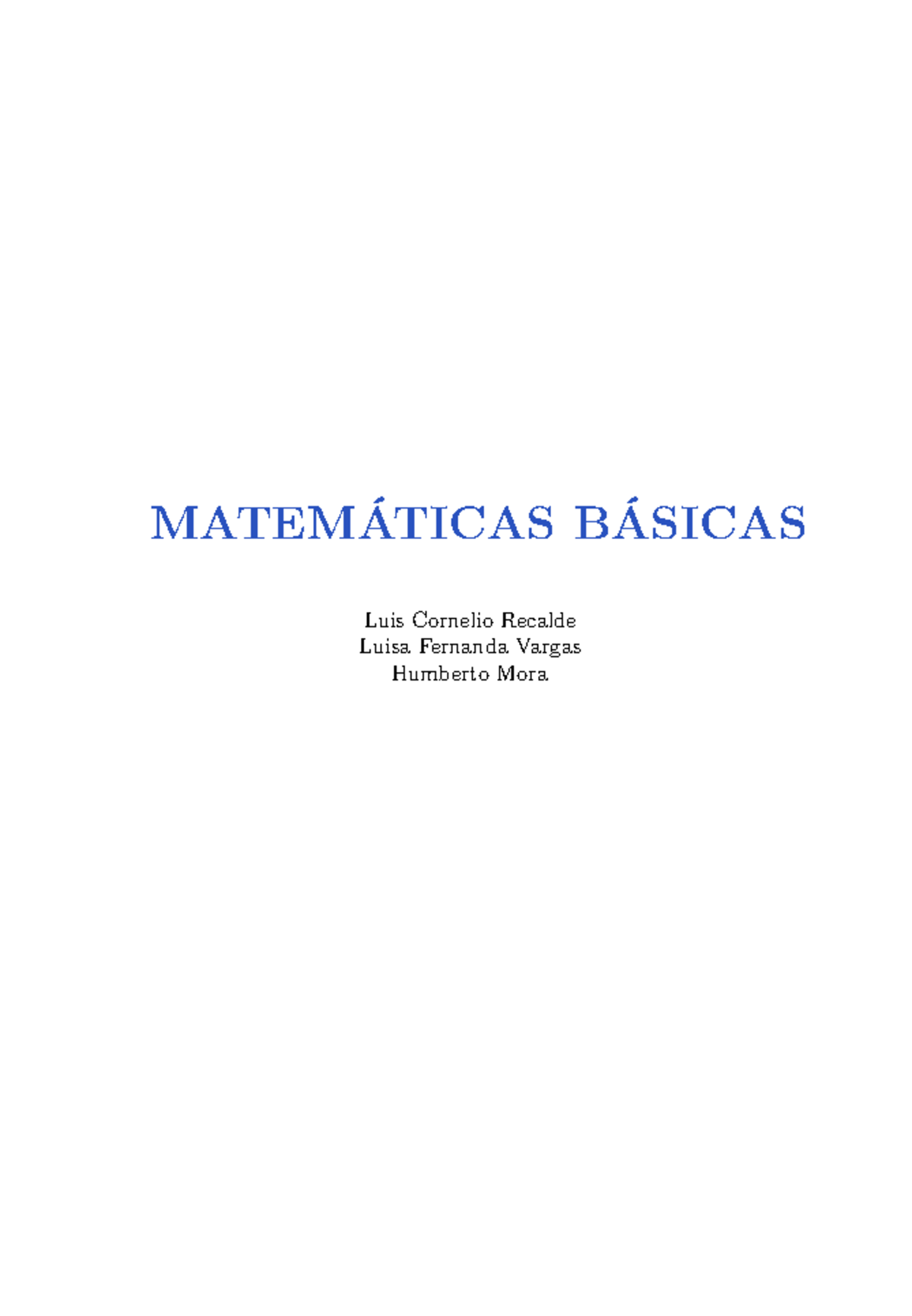 Guía de Estudio: Matemáticas Básicas para Estudiantes de Primer Año ...