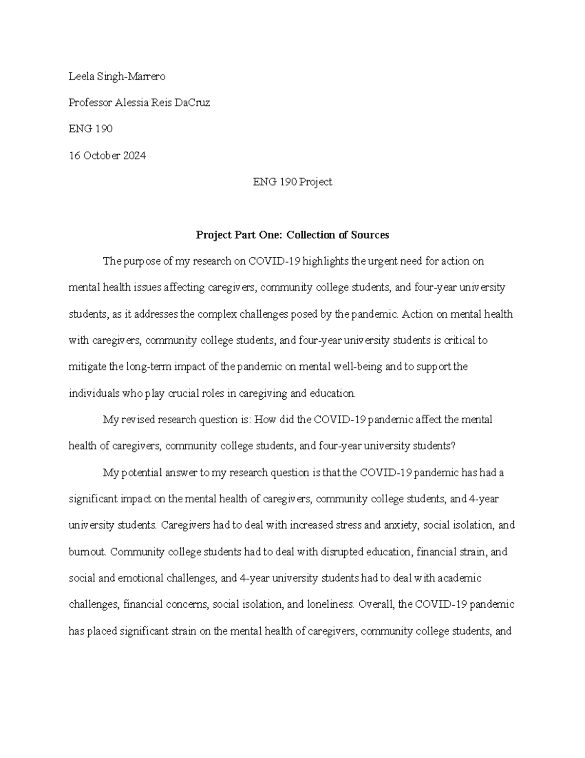 7-1 Project Final - Leela Singh-Marrero Professor Alessia Reis DaCruz ...