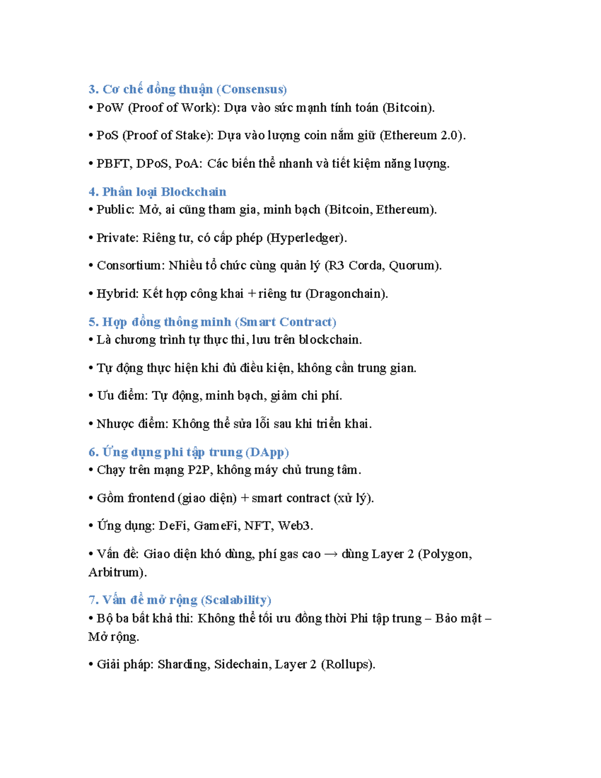 Tom Tắt Blockchain - Lý Thuyết và Các Khái Niệm Cơ Bản - Studocu