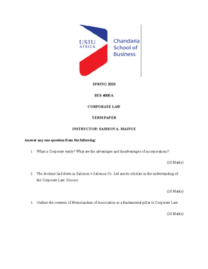 [Solved] explain to me the doctrine of intra vires and ultra vires ...