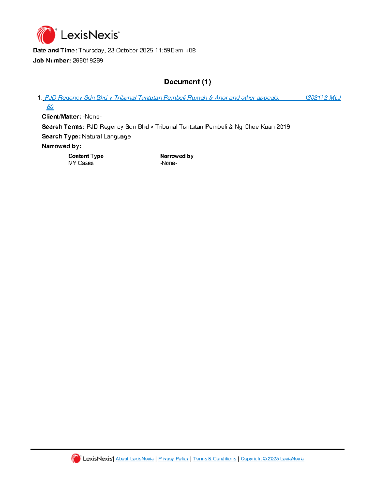 PJD Regency Sdn Bhd v Tribunal Tuntutan Pembeli Rumah: Case Analysis 2 ...