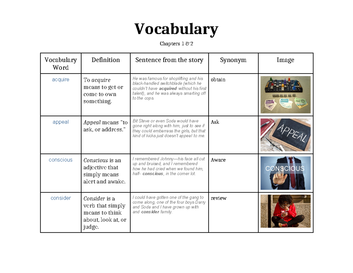 Noah Kalis - coral reefs and life science - Vocabulary Chapters 1 & 2 ...