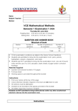 Practice materials for Studying Mathematical Methods- Unit 1 in VCE ...