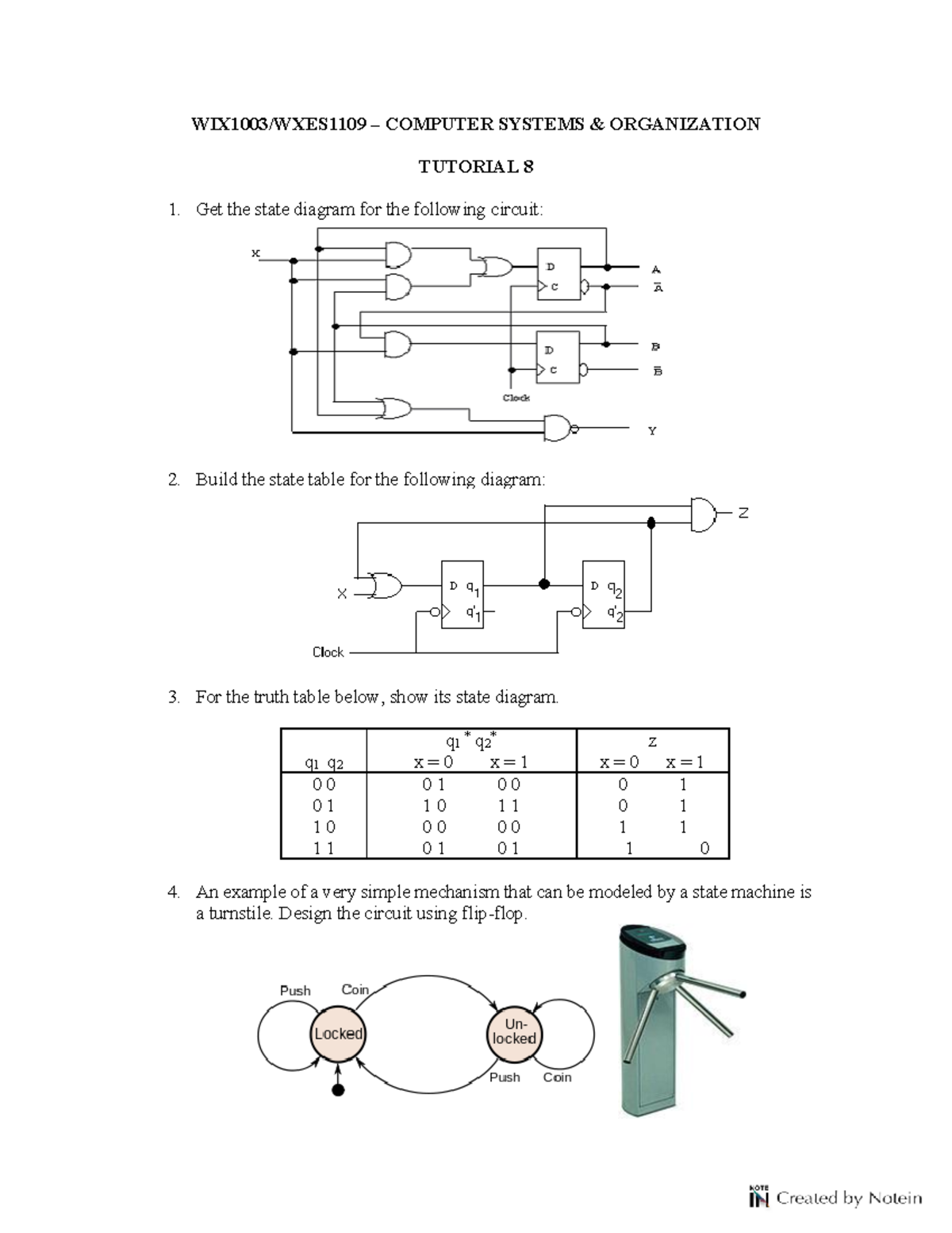 Tutorial 8 WIX1003 - WIX1003/WXES 1109 – COMPUTER SYSTEMS ...