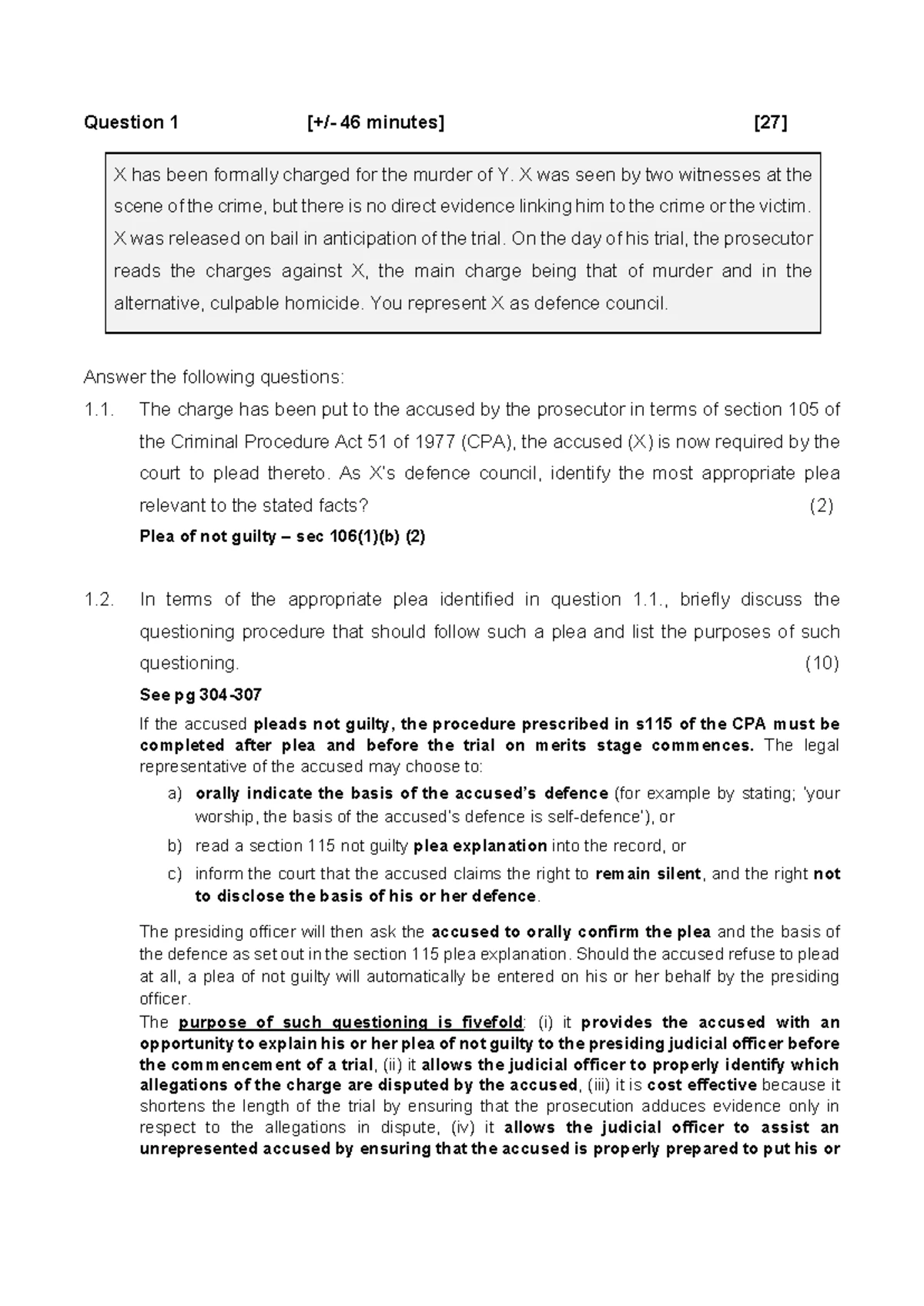 Criminal Procedure PART 3 Chapter 13 - 202 b) a) 13. Chapter 13 Charge ...