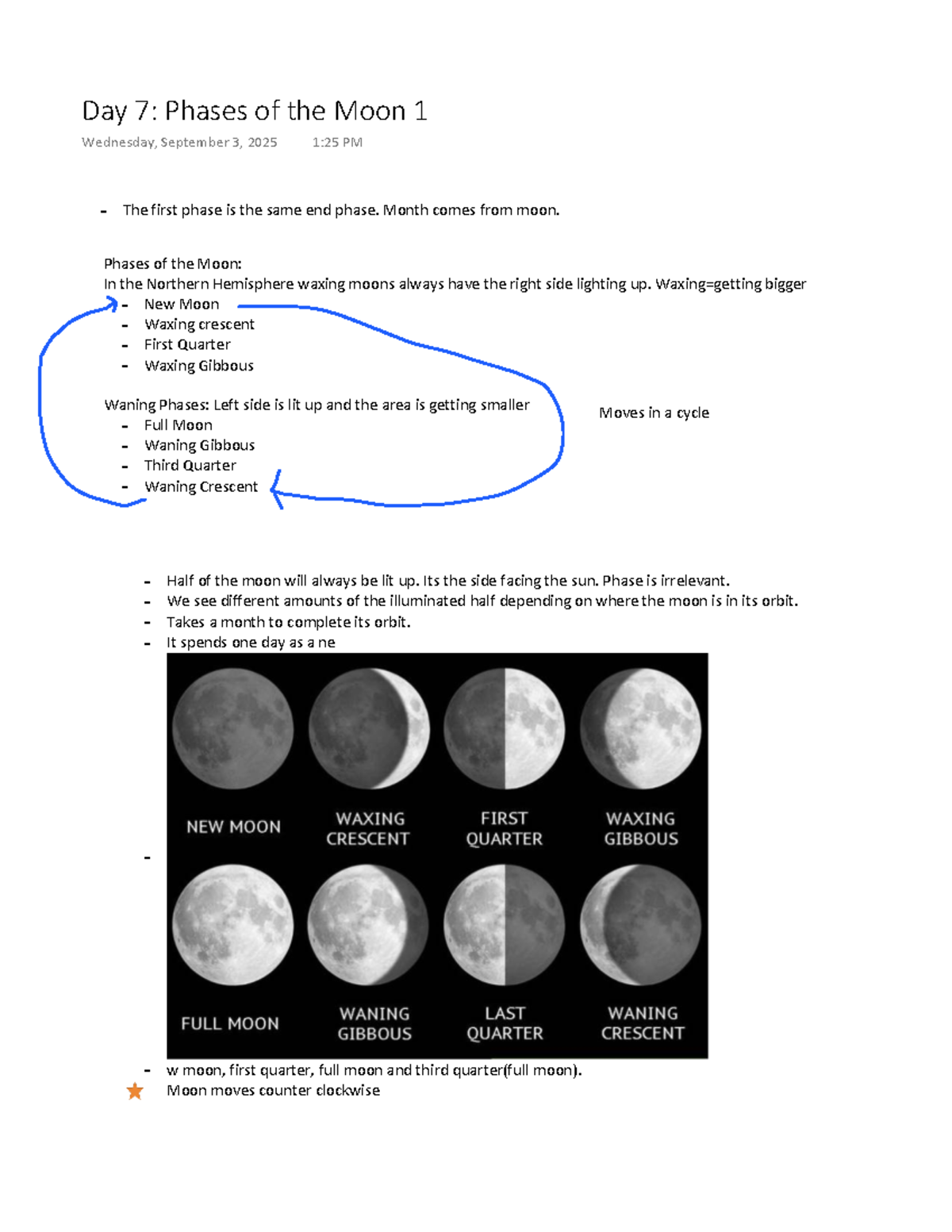 Phases of the Moon: Understanding the Lunar Cycle (Day 7) - Studocu