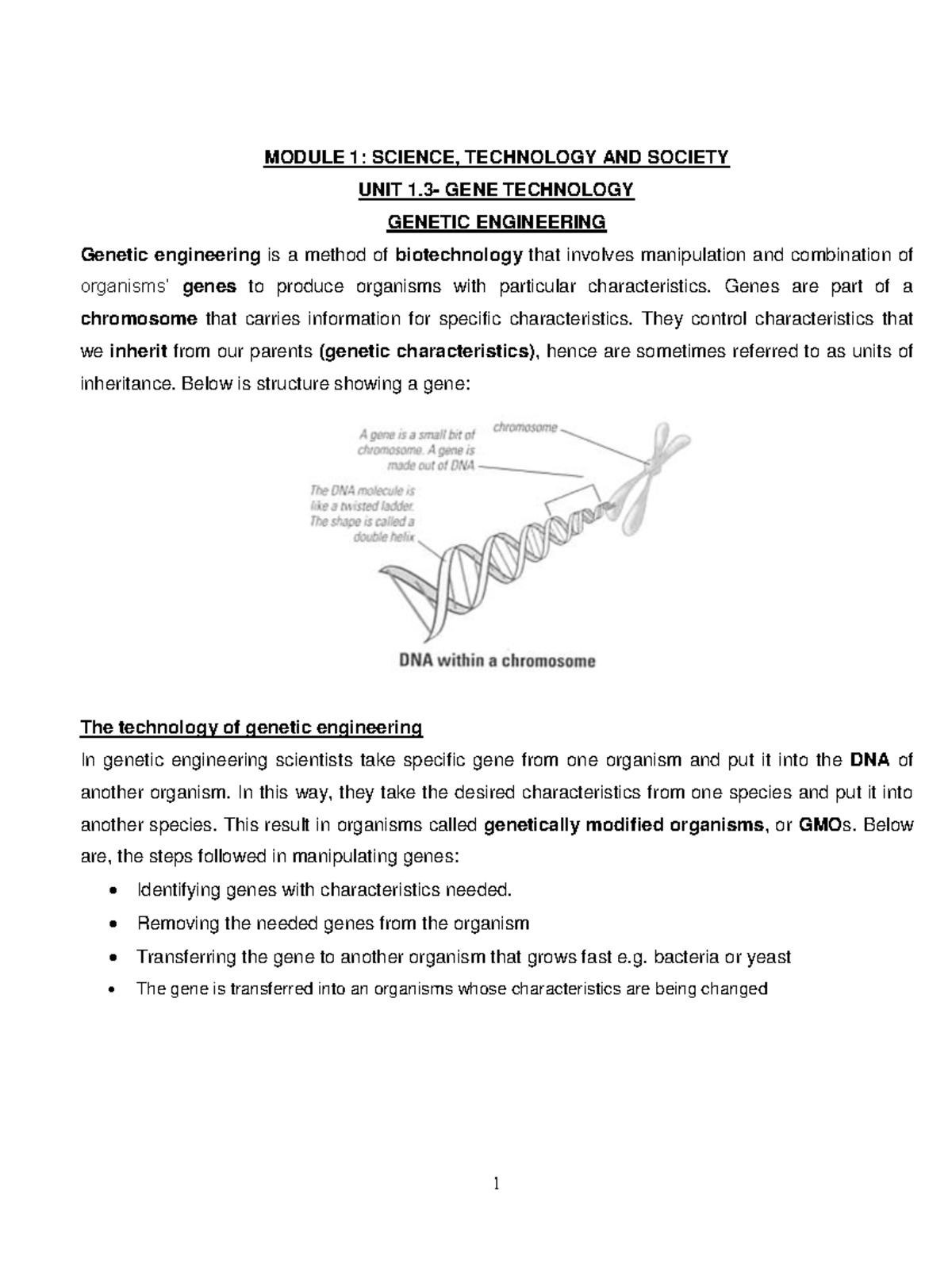 FORM 2-2-1: Genetic Engineering & Ecosystems Revision Notes - Studocu