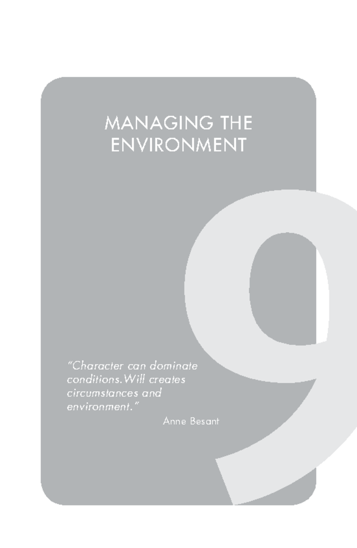 Managing the Environment for Effective Presentations (Course Code: 9 ...