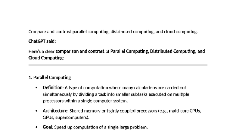 Cc Notes - Cloud Computing: Key Concepts and Comparisons - Studocu