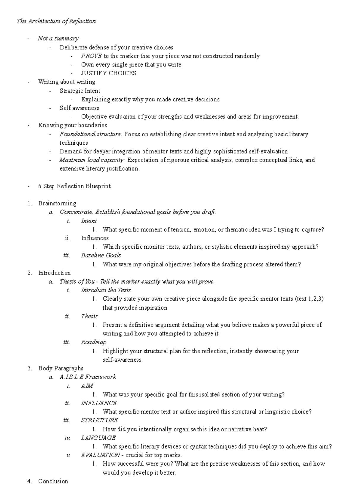 The Architecture of Reflection: Creative Evaluation & Intent Analysis ...