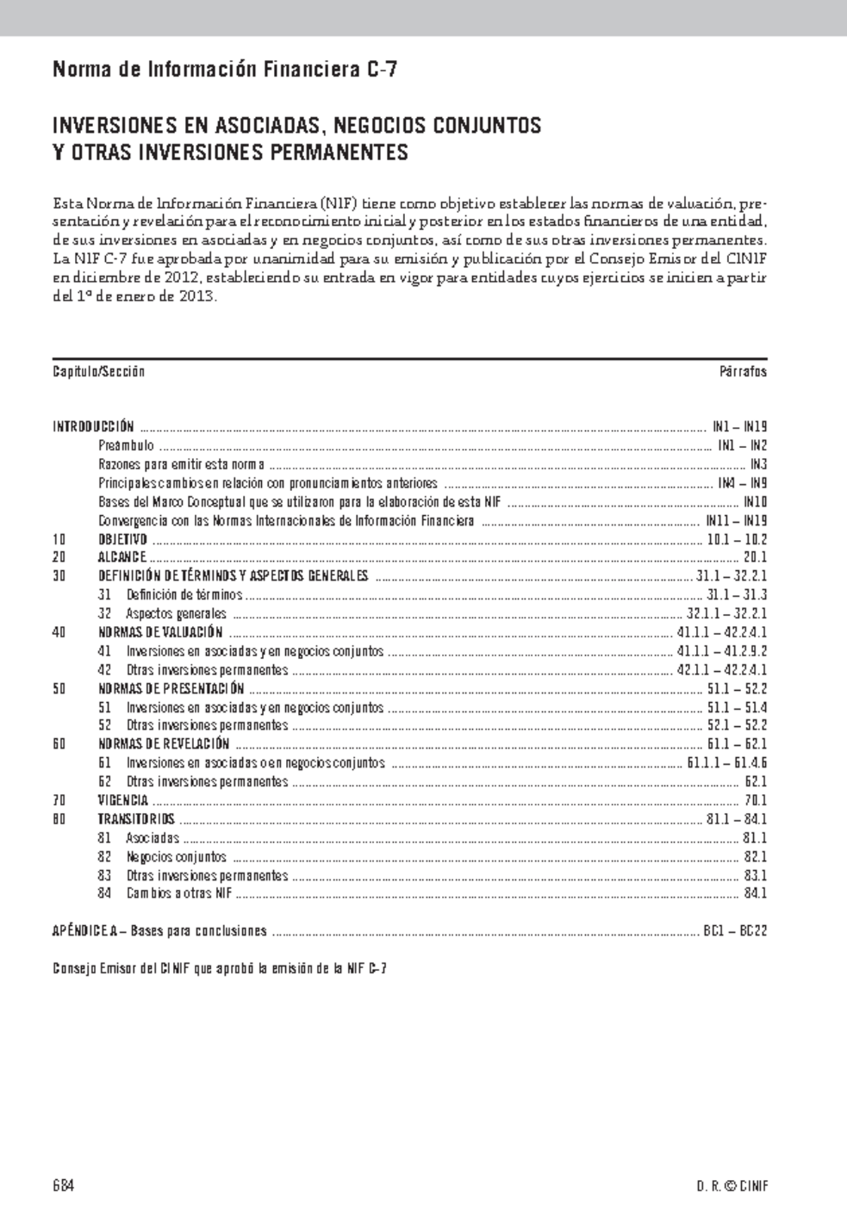Nif C7 Inversiones En Asociadas Y Negocios Conjuntos Normativa Y