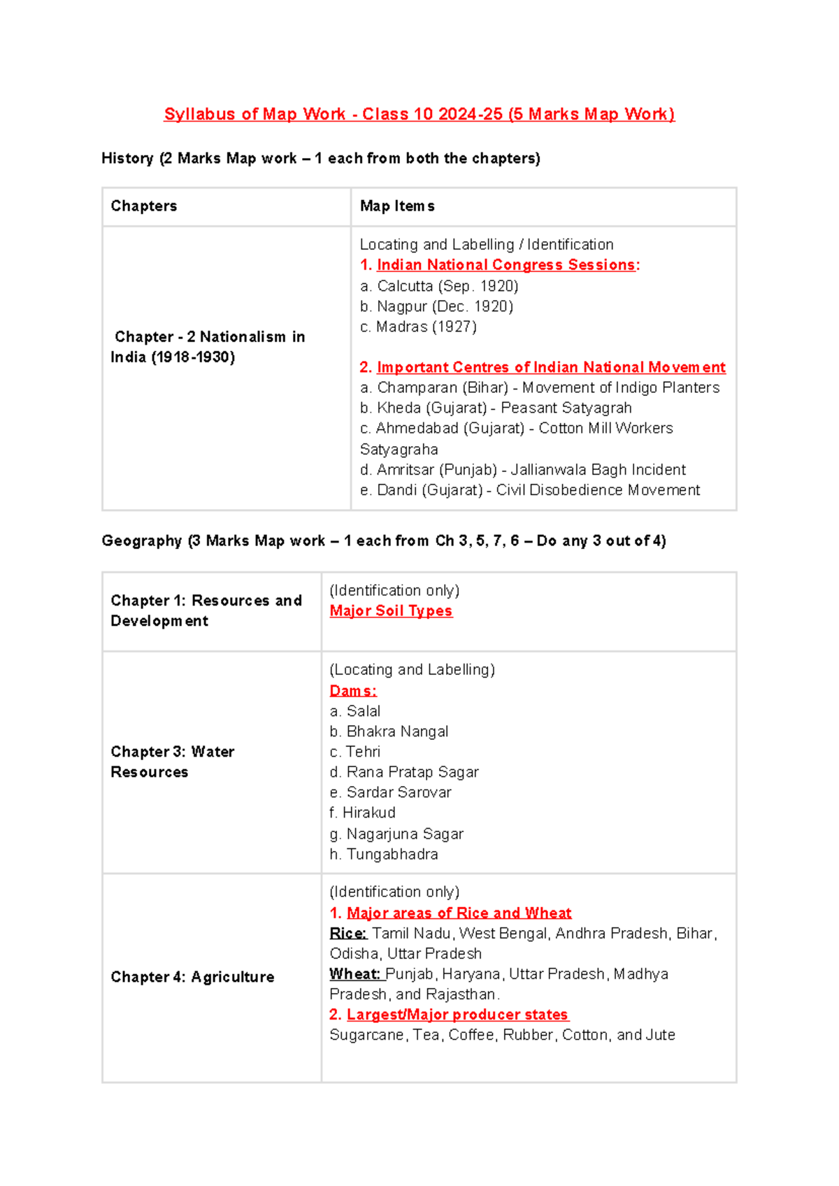 724989360-Complete-Map-Work-SSt-Class-10 - Syllabus of Map Work - Class ...